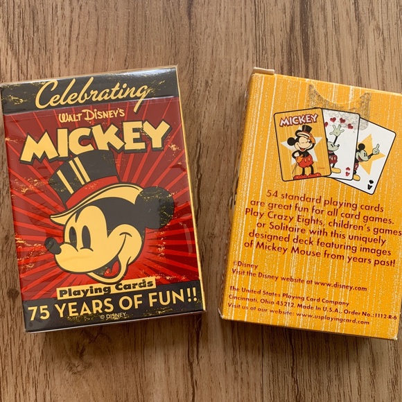 Disney | Games | Mickey Mouse 75th Celebratory Collector Card Tin And 2 ...